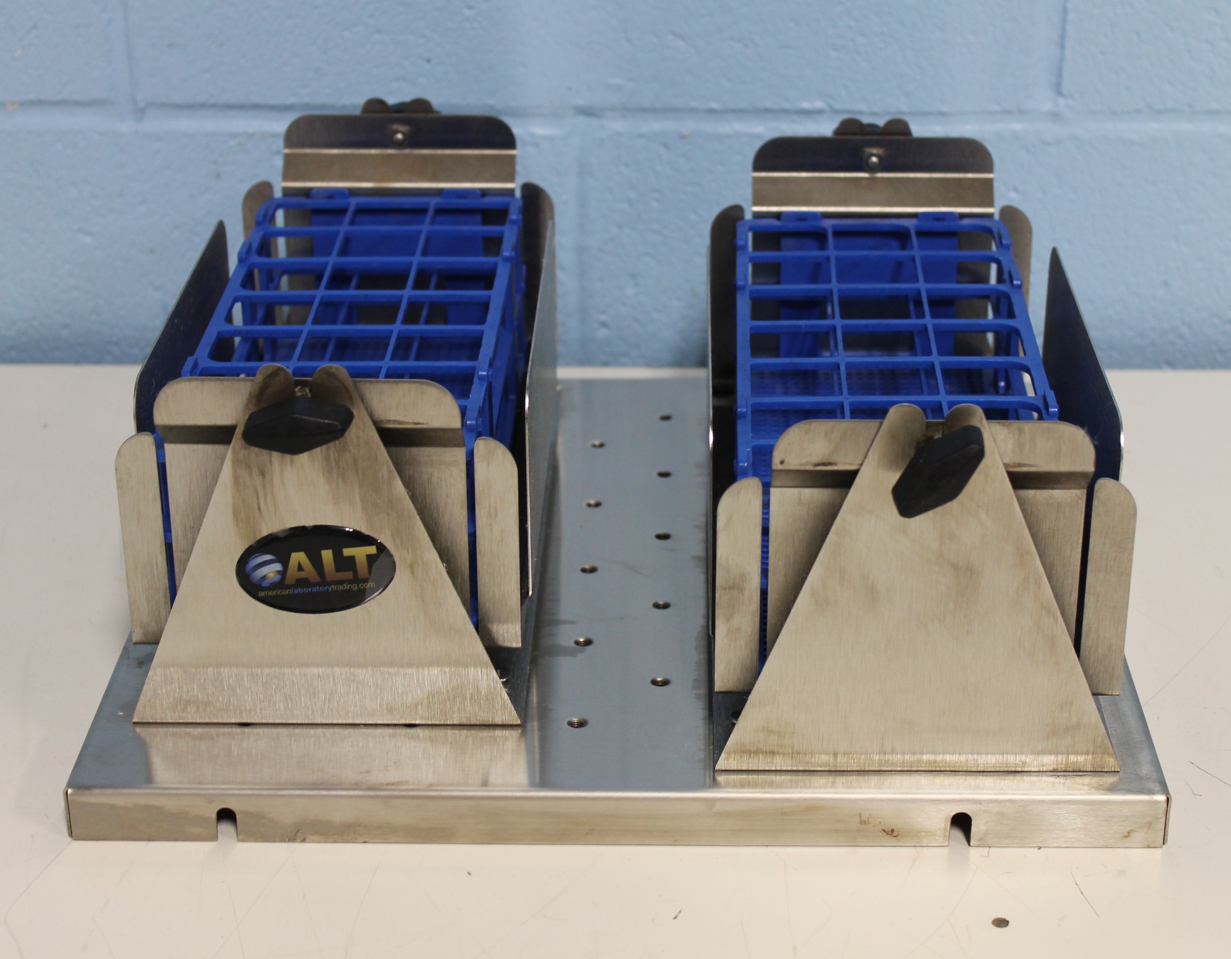 VWR 13x13 Universal Platform with 2 Stainless Steel Test Tube Racks