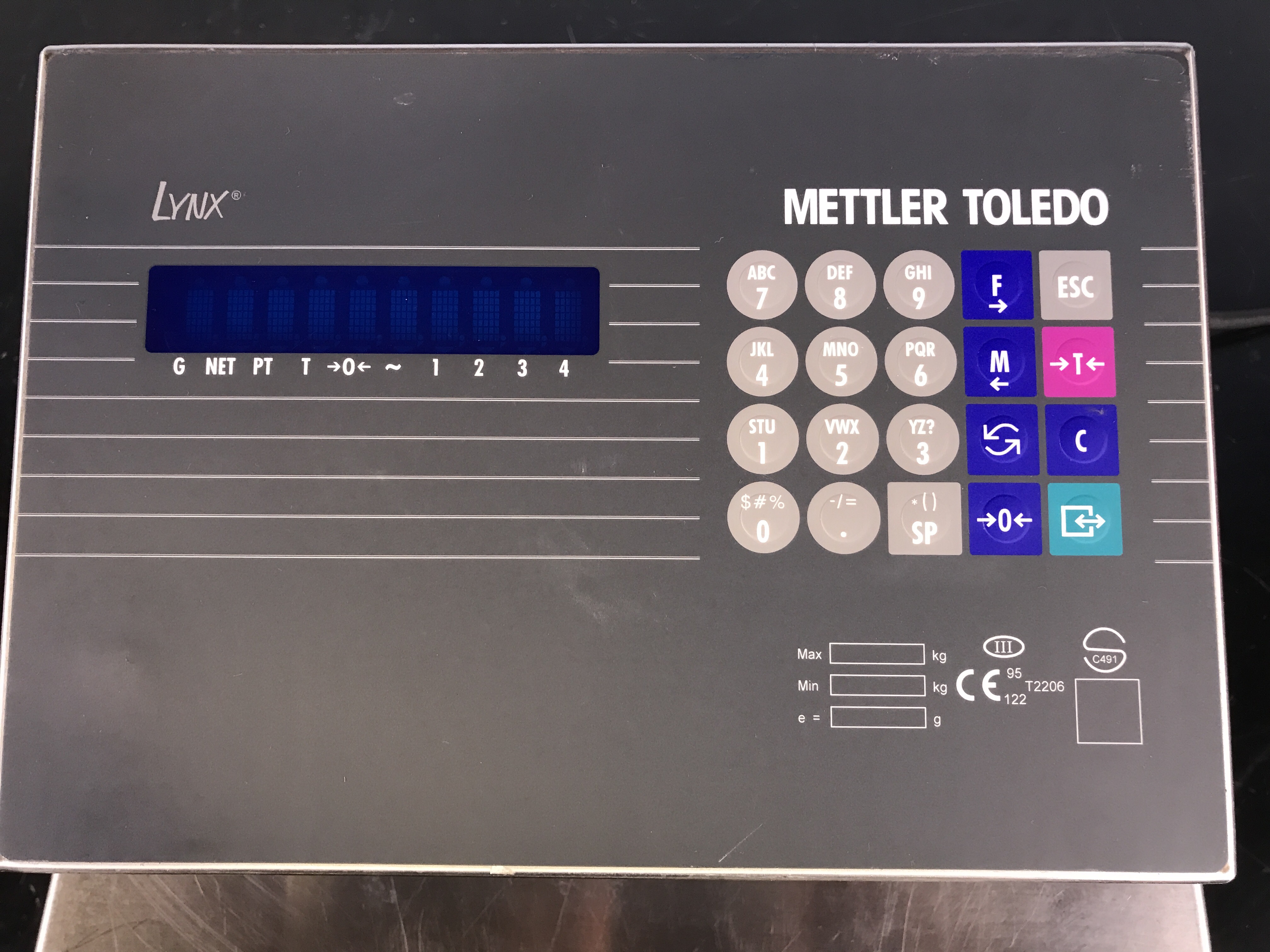 Mettler Toledo LYNX Scale Terminal with UltaRes Scale