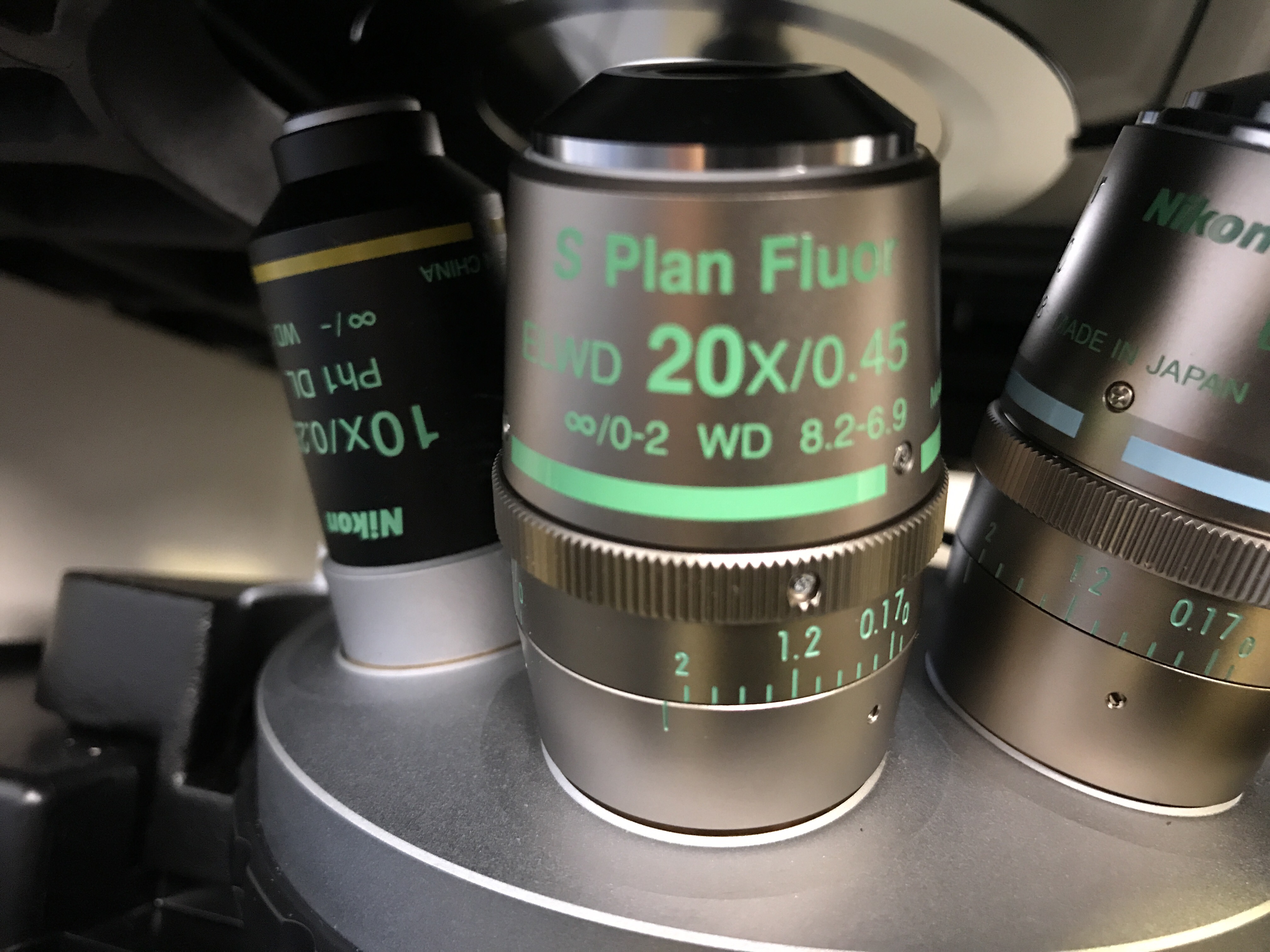 Nikon Eclipse Ti-S/L100 Inverted Phase Contrast Fluorescent Microscope