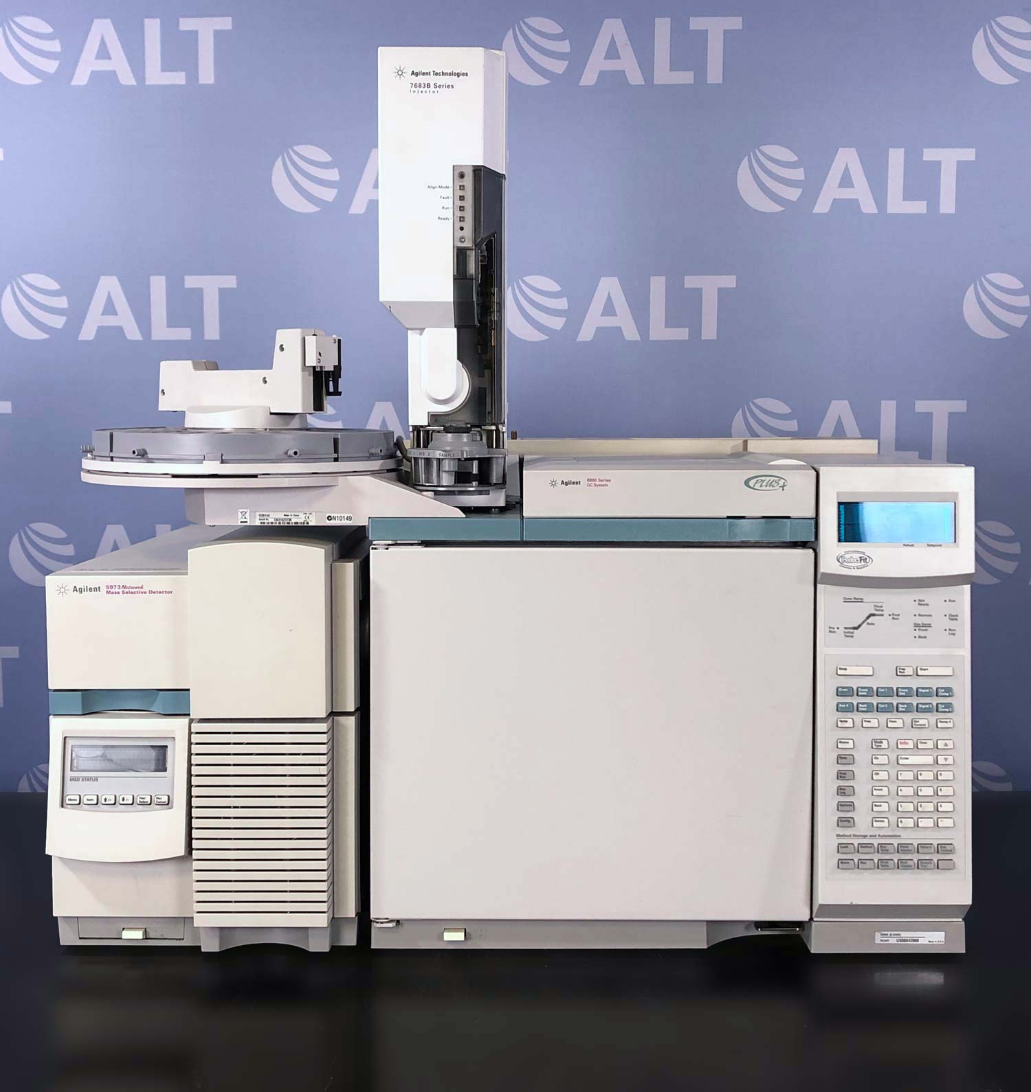 Agilent 6890N Plus (G1530A) GC and 5973 (G2577A) Diffusion Pump EI MSD