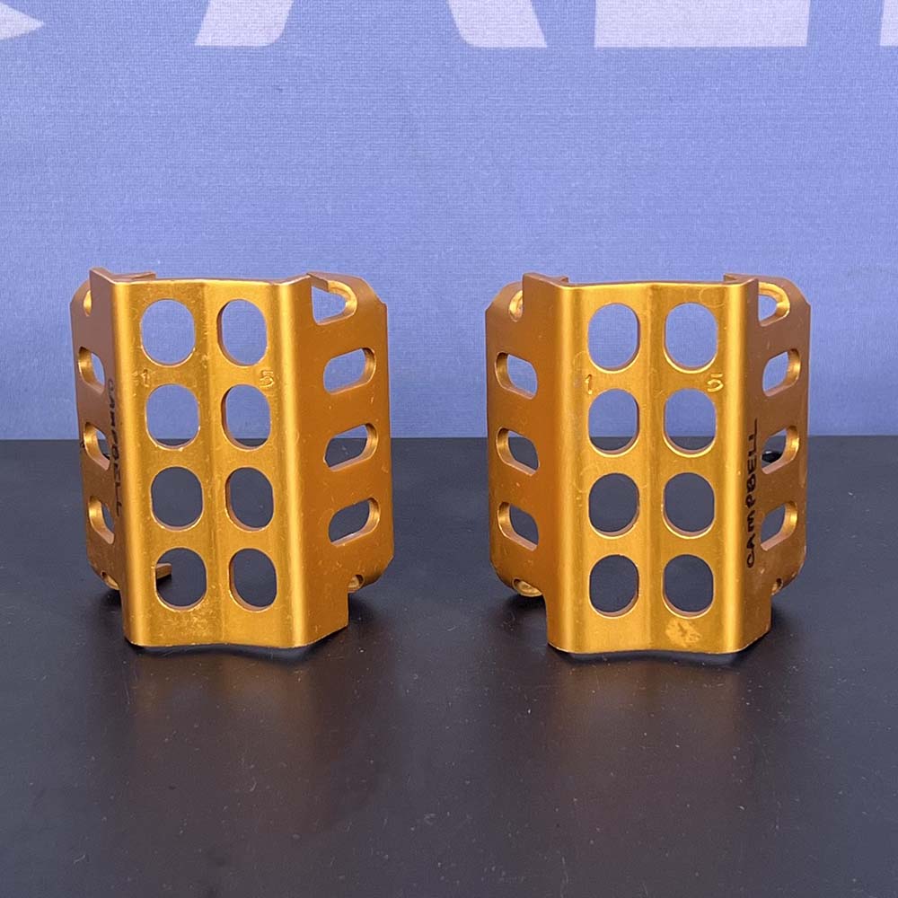 Beckman Coulter 8-Place Tube Holders For Microfuge 12, Yellow (Pair)