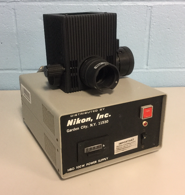 Nikon Hbo 100 W Power Supply with 100 W Hbo Microscope Lamp