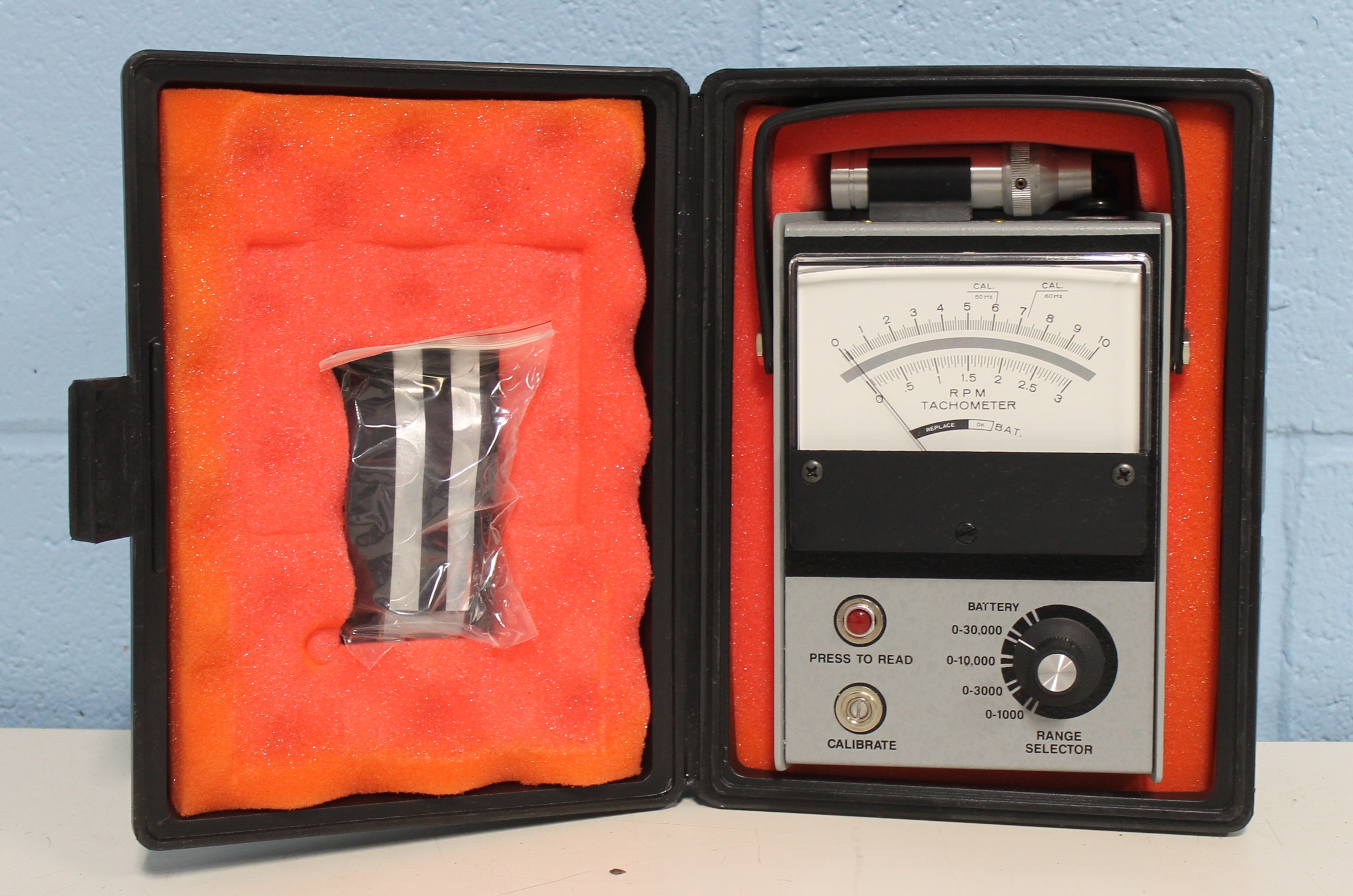 Ametek C-891 RPM Tachometer with Case