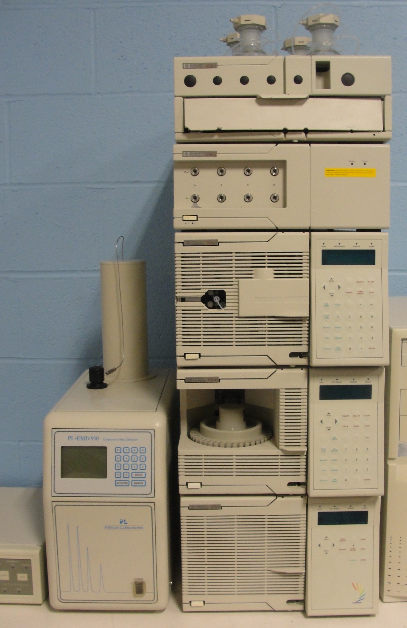 Hewlett Packard 1050 Series HPLC w/Polymer Laboratories PL-EMD 950 ...