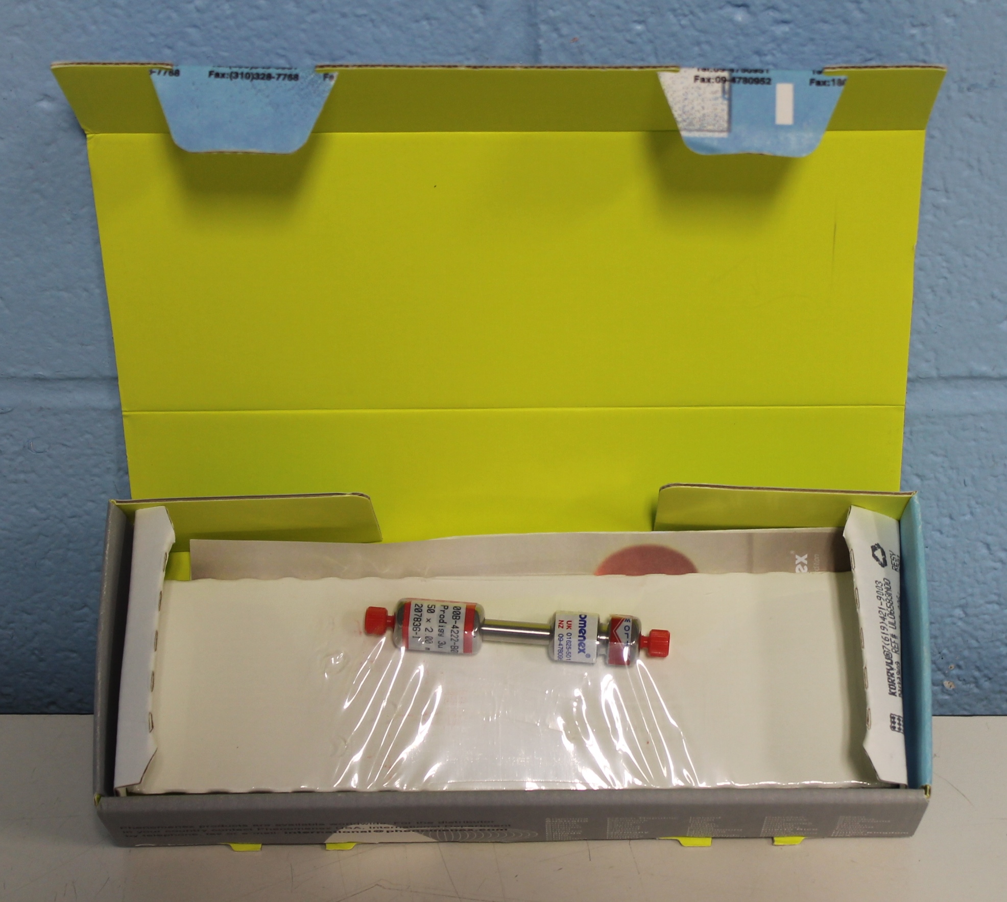 Phenomenex Prodigy 3 m ODS-3 100 , LC Column 50 x 2 mm P/N 00B-4222-B0