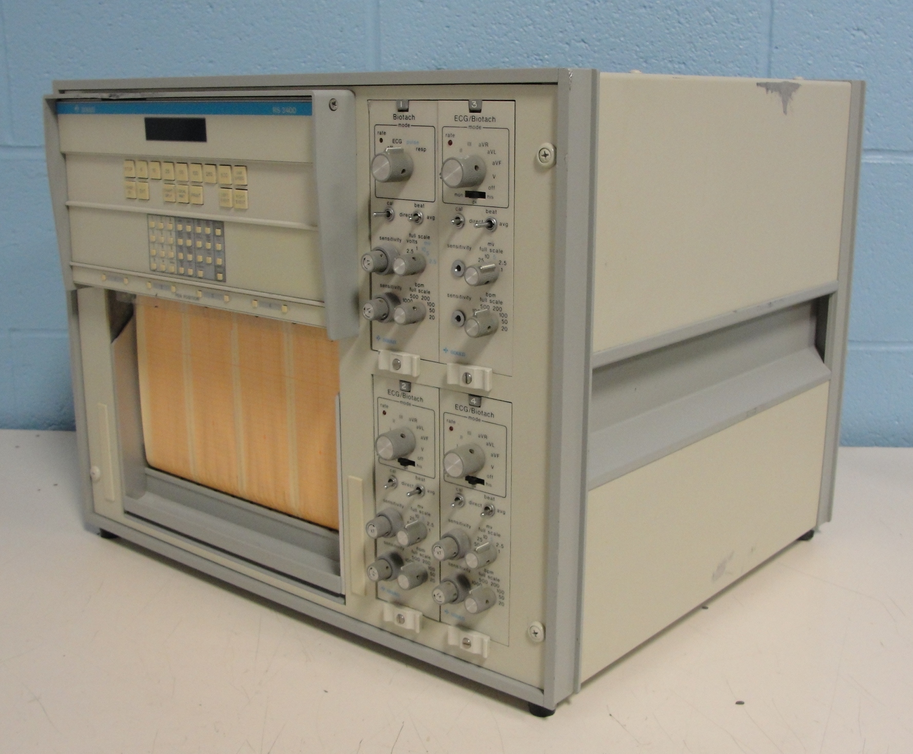 Gould RS-3400 4 Channel Chart Recorder