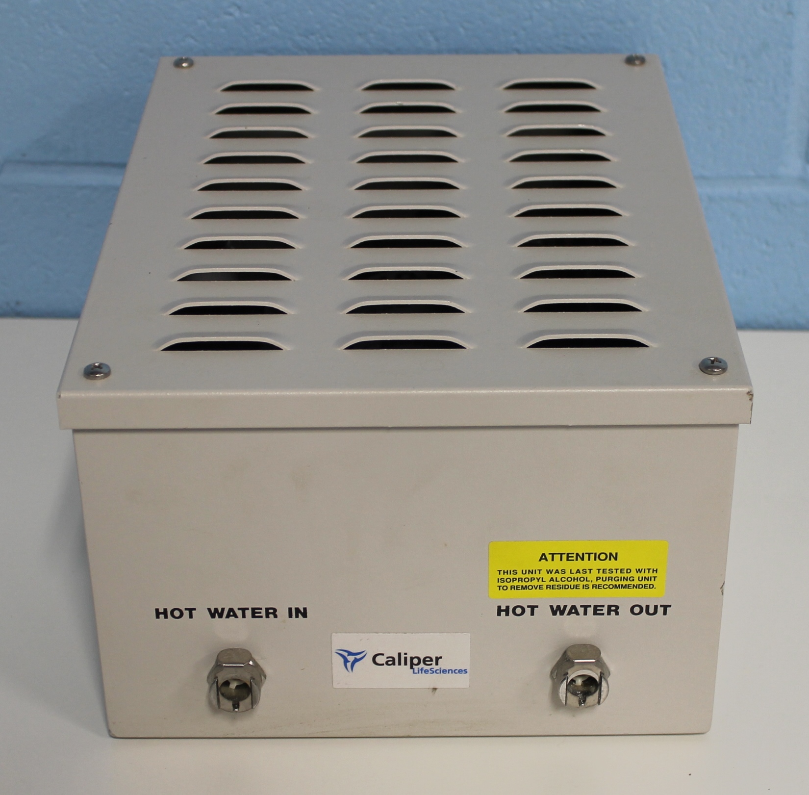 Caliper Life Sciences SE Box with hot water in/out valves P/N 74972/1