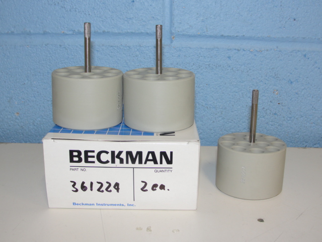 Beckman Coulter Set of (3) Adapters for S4180 Bucket Rotor