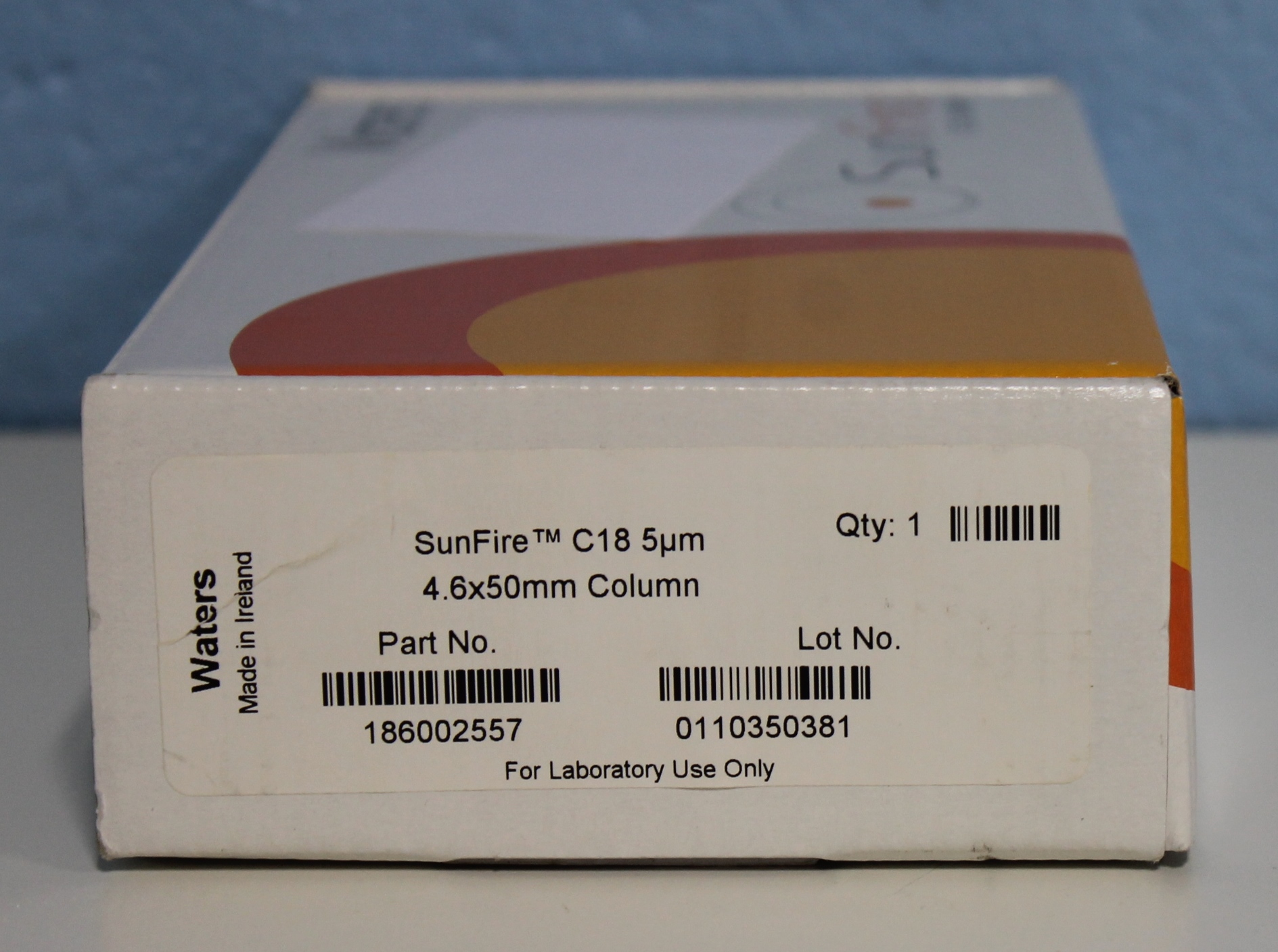 Waters SunFire C18 Column, 100, 5 m, 4.6 mm X 50 HPLC Column P/N 186002557